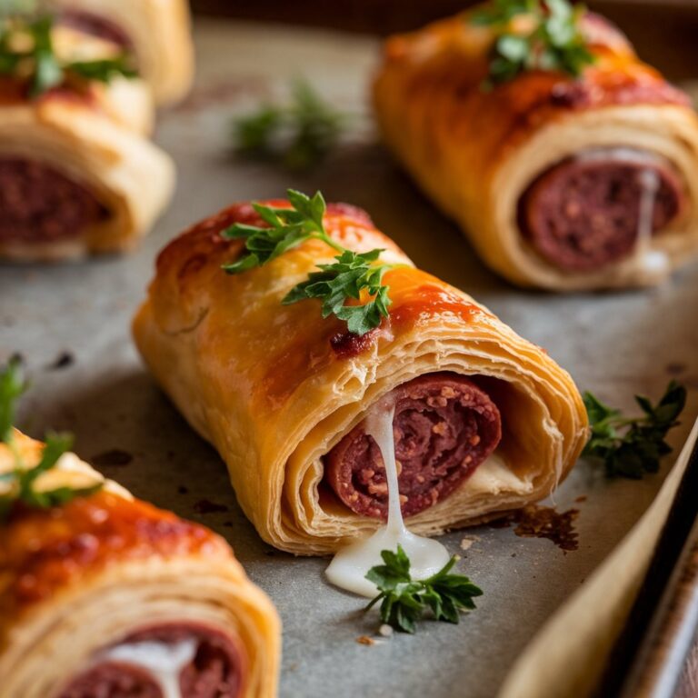 Chorizo Sausage Roll-Ups Appetizer Recipe - snapfoodie.com