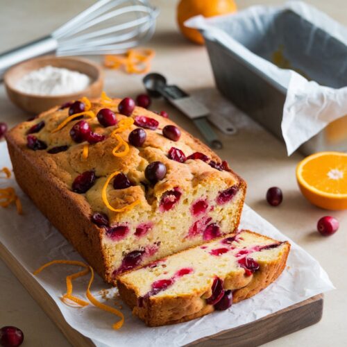 Cranberry Orange Loaf Cake Recipe - snapfoodie.com