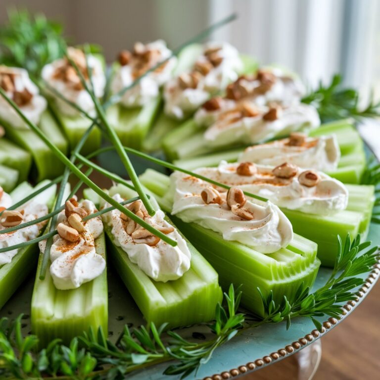 Cream Cheese Stuffed Celery Sticks Appetizer Recipe - snapfoodie.com