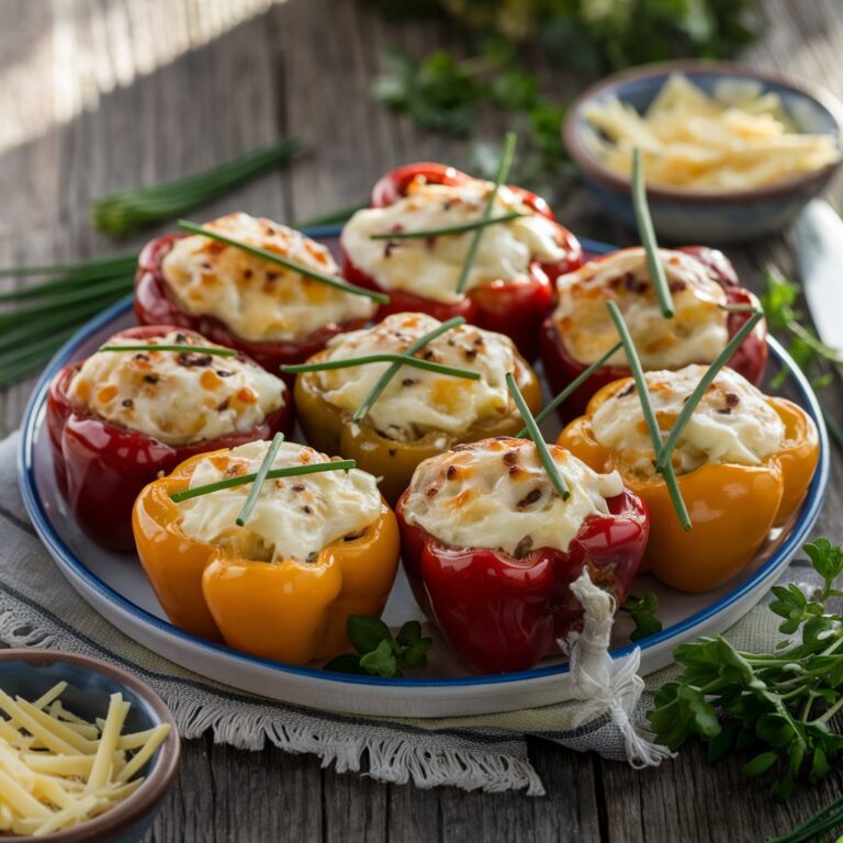 Stuffed Mini Peppers Appetizer Recipe - snapfoodie.com