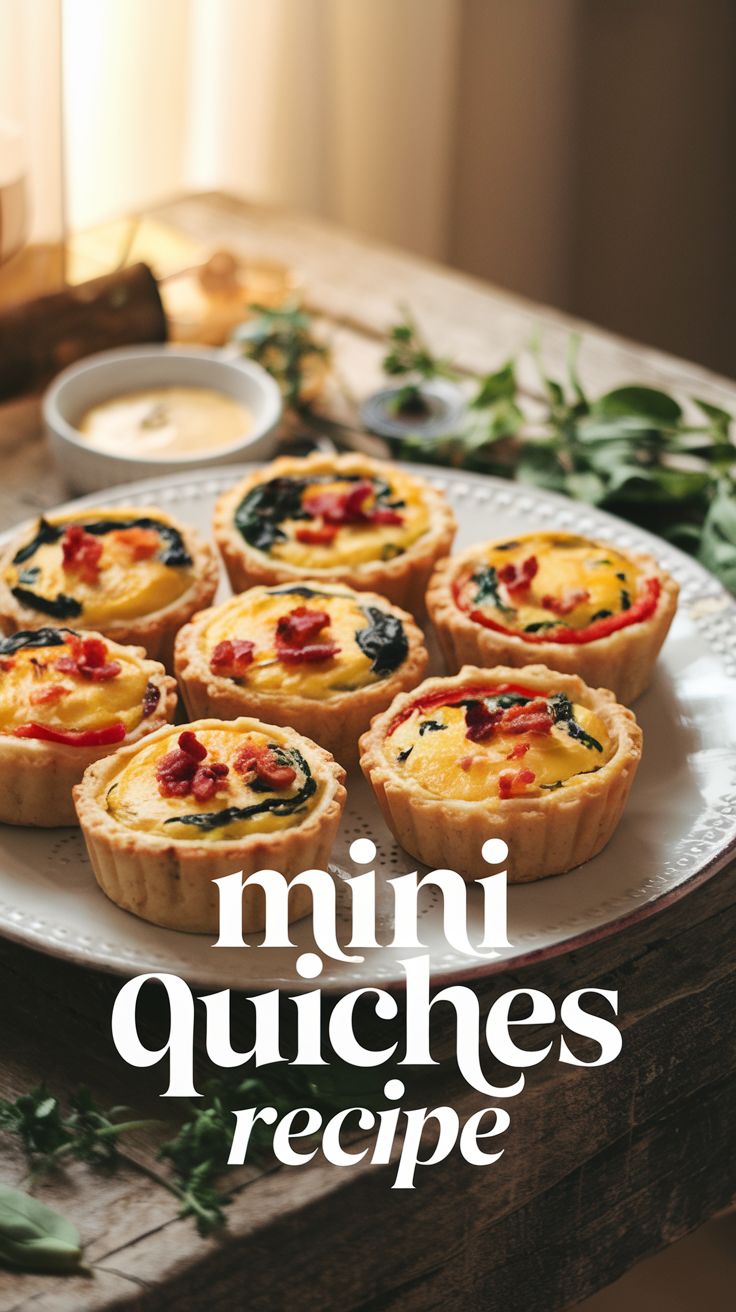 Mini Quiches Appetizer Recipe - snapfoodie.com