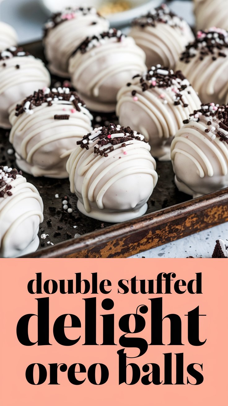 Double Stuffed Delight Oreo Ball Recipe - snapfoodie.com