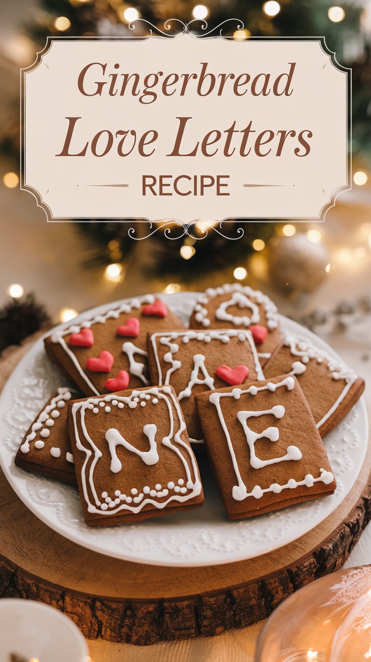 Gingerbread Love Letters Cookie Recipe - snapfoodie.com