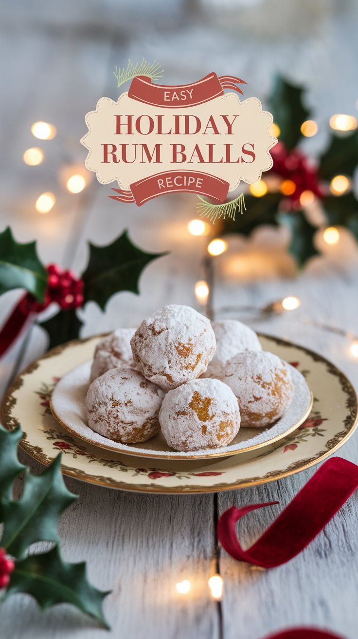 Holiday Rum Balls Snacks Recipe - snapfoodie.com