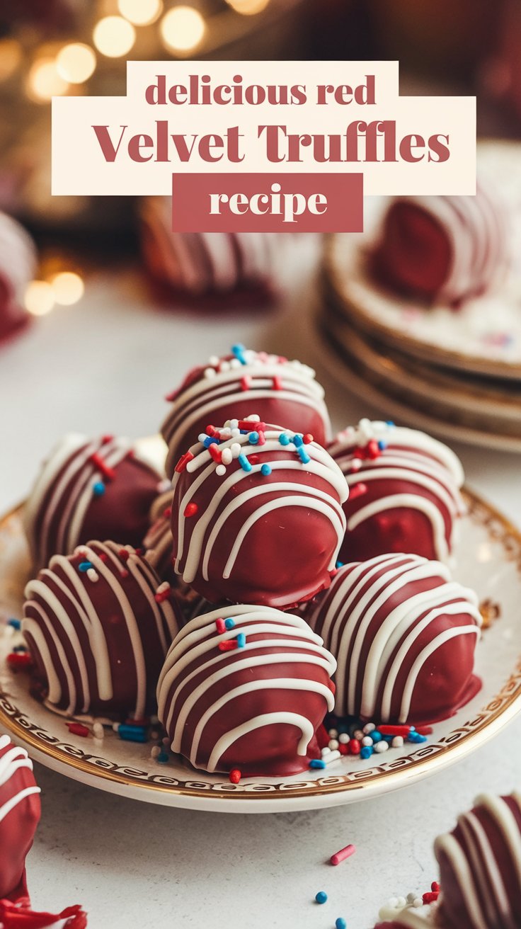 Red Velvet Truffles Snacks Recipe - snapfoodie.com