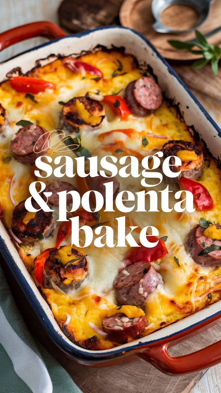 Sausage and Polenta Bake Dinner Recipe - snapfoodie.com
