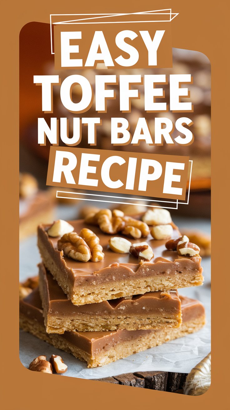 Toffee Nut Bars Cookie Recipe - snapfoodie.com