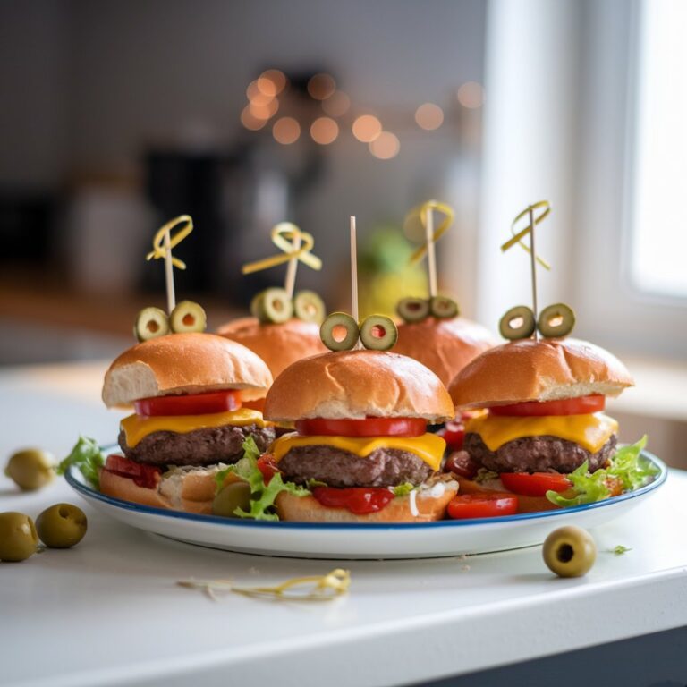 Mini Monster Burgers Appetizer Recipe - snapfoodie.com