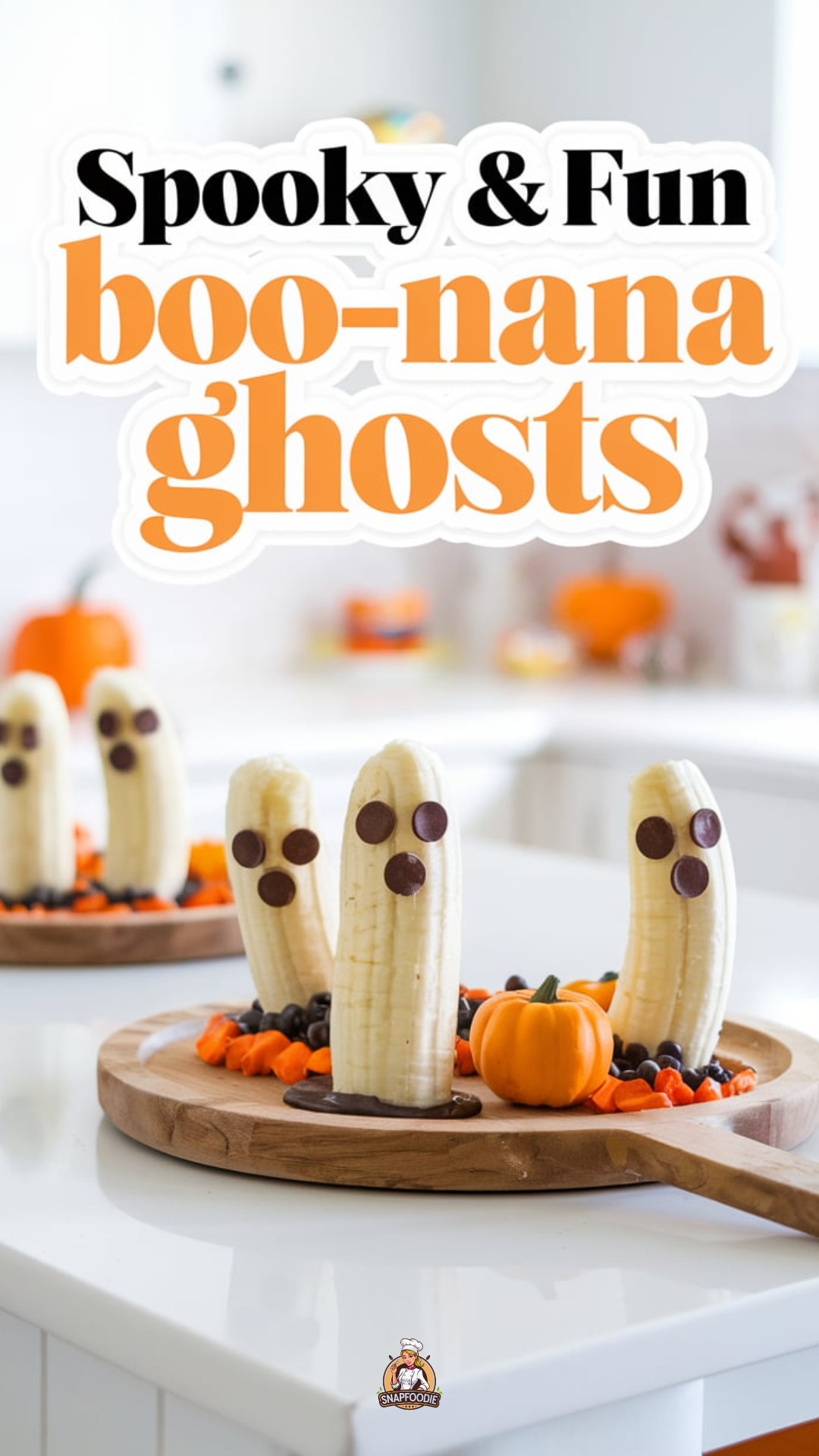 Boo-nana Ghosts Breakfast Recipe - snapfoodie.com