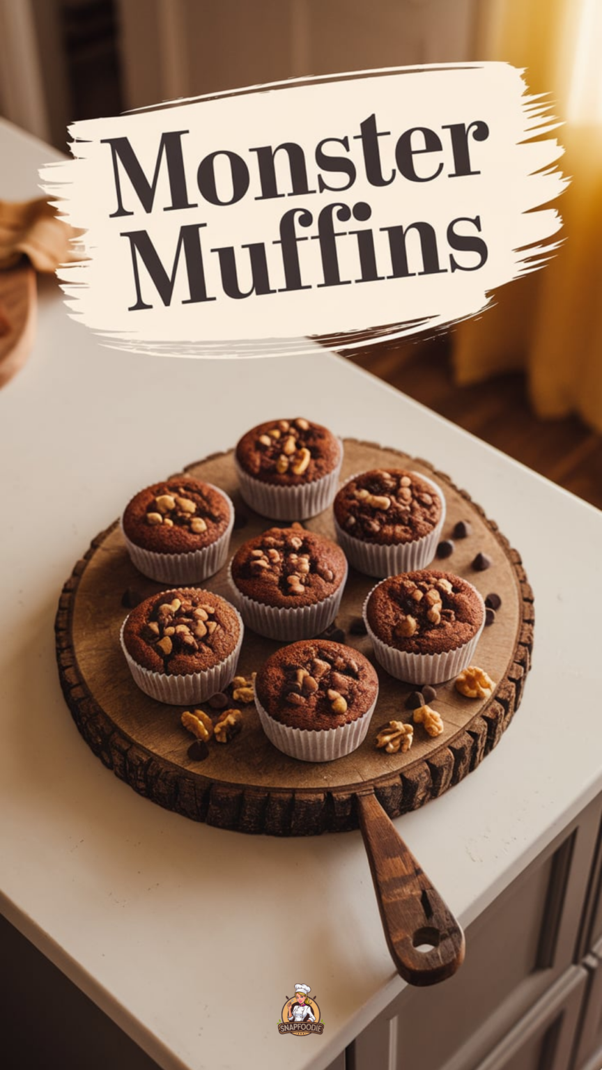 Monster Muffins Breakfast Recipe - snapfoodie.com