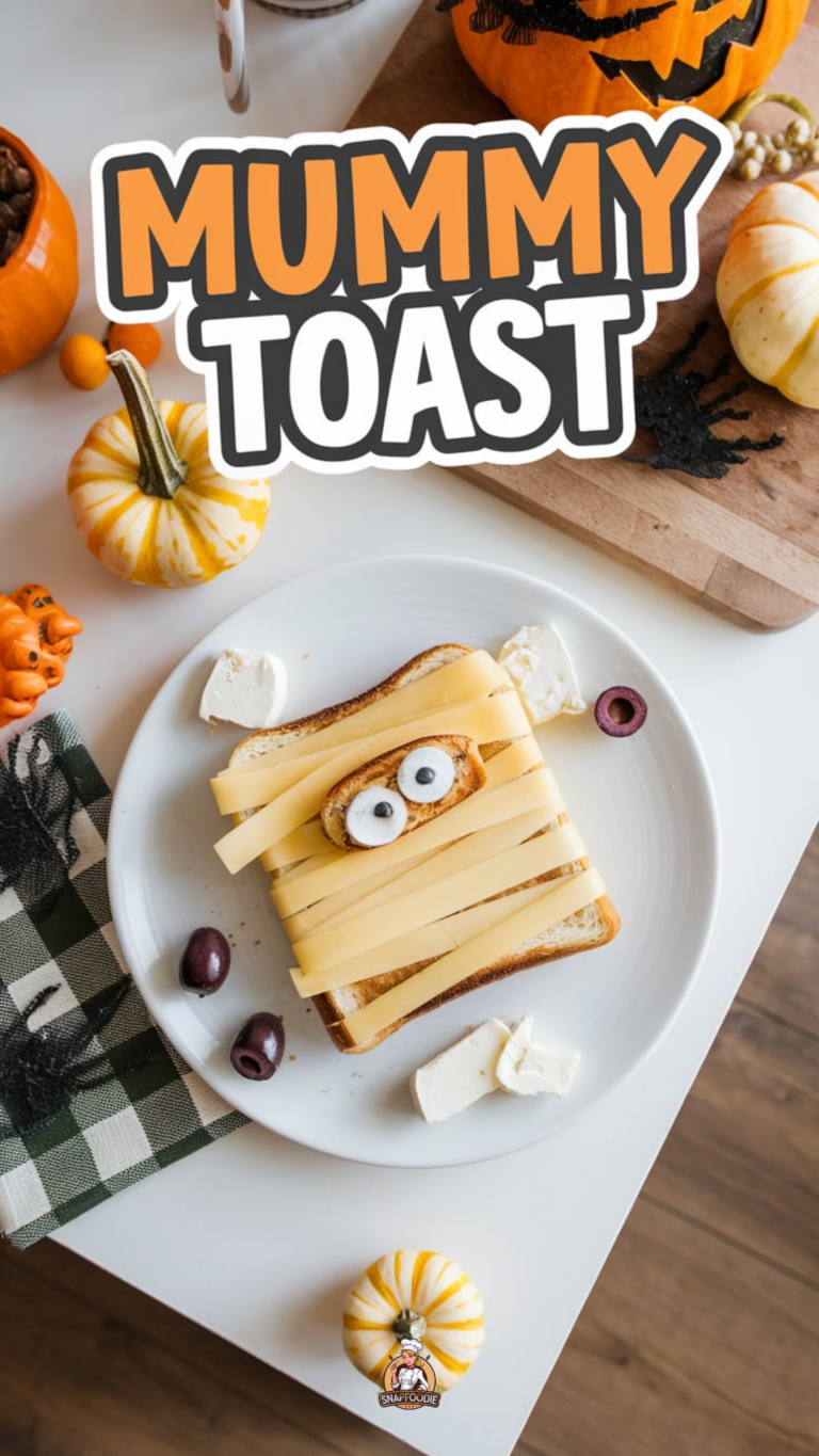 Mummy Toast Breakfast Recipe - snapfoodie.com