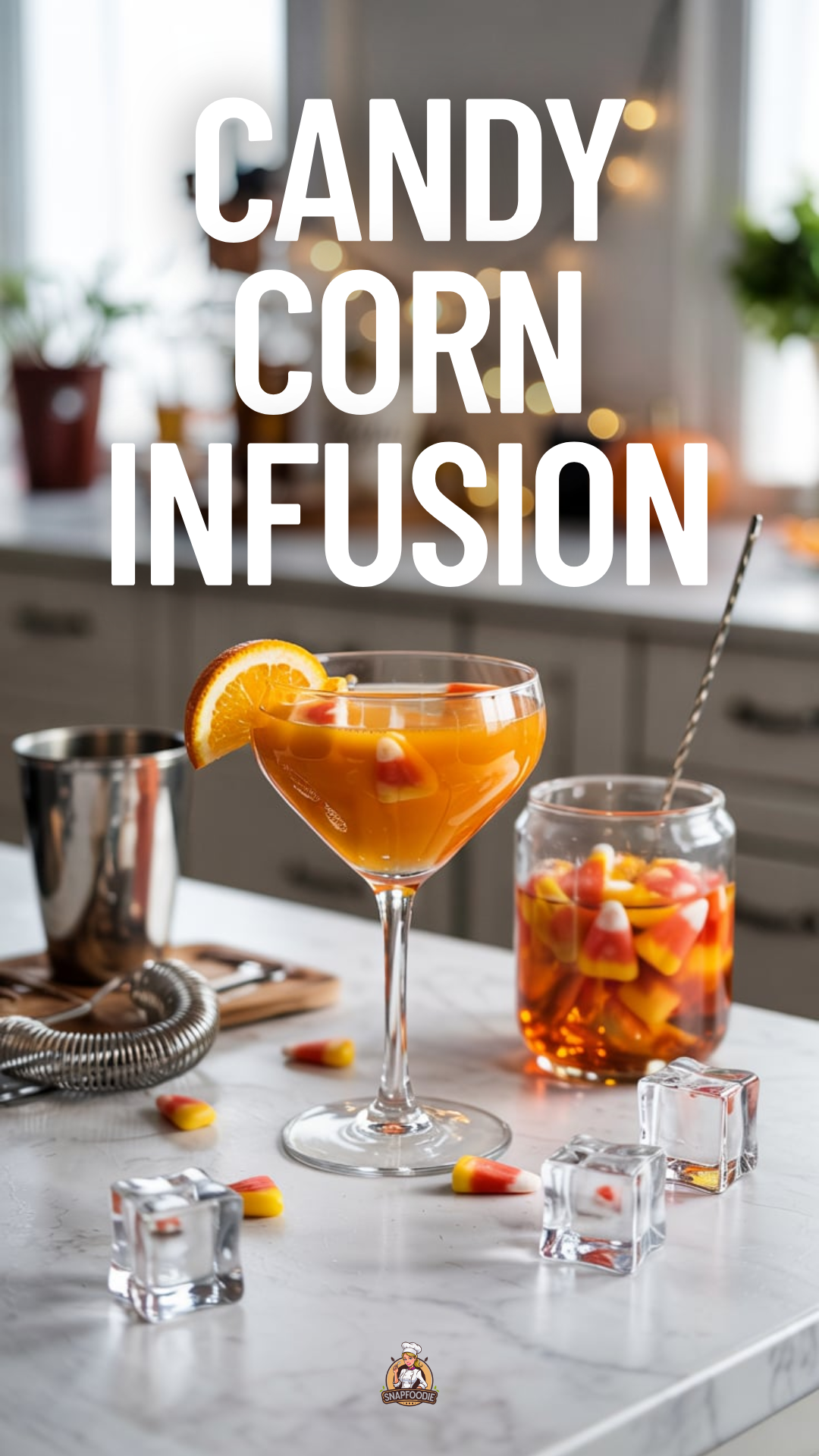 Candy Corn Infusion Cocktail Recipe - snapfoodie.com