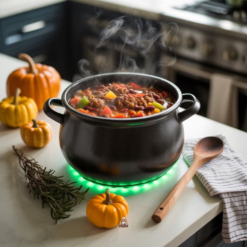 Witch’s Cauldron Chili Dinner Recipe - snapfoodie.com