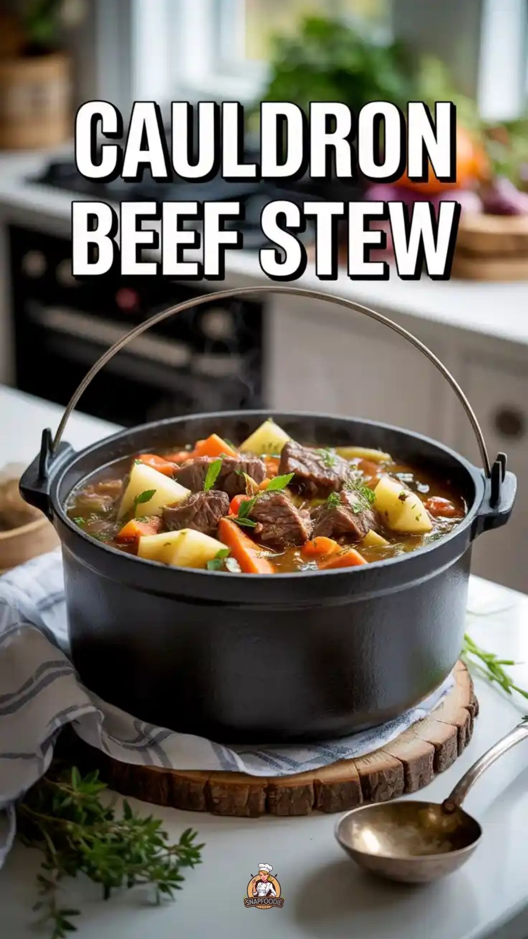 Cauldron Beef Stew Dinner Recipe - snapfoodie.com