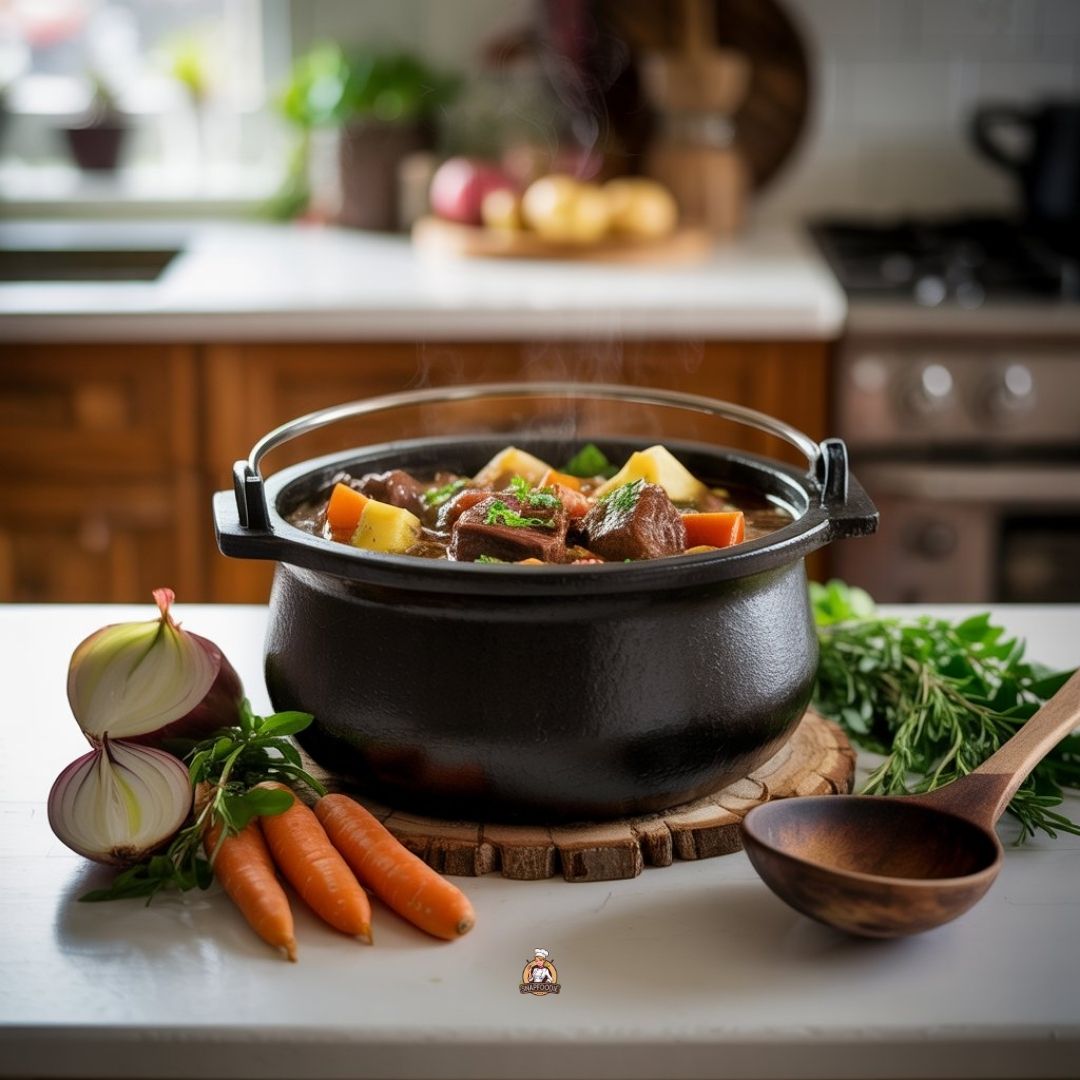 Cauldron Beef Stew Dinner Recipe - snapfoodie.com