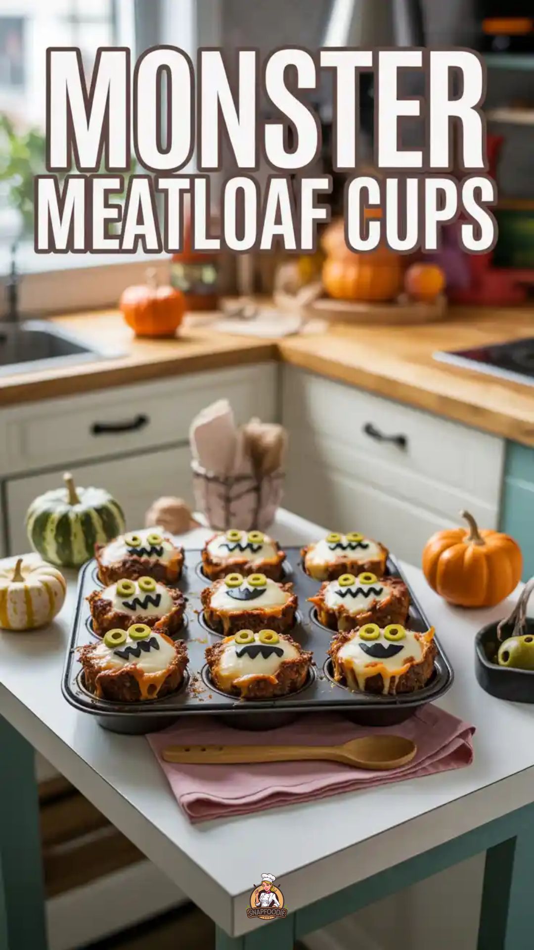 Monster Meatloaf Cups Dinner Recipe - snapfoodie.com