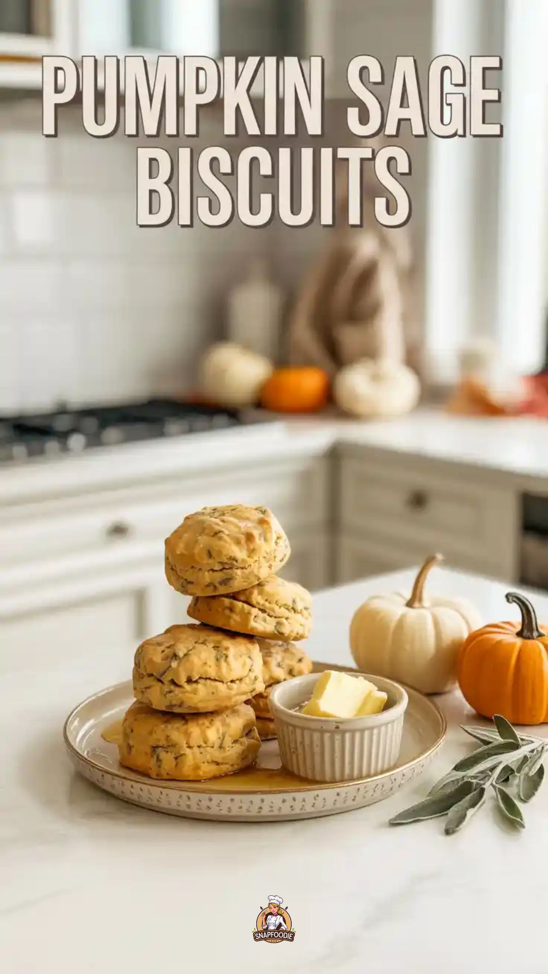 Pumpkin Sage Biscuits Dinner Recipe - snapfoodie.com